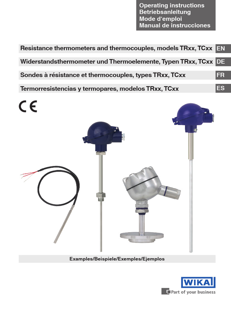 Wika TR10 & TC10 Series | PDF | Thermocouple | Pipe (Fluid Conveyance)
