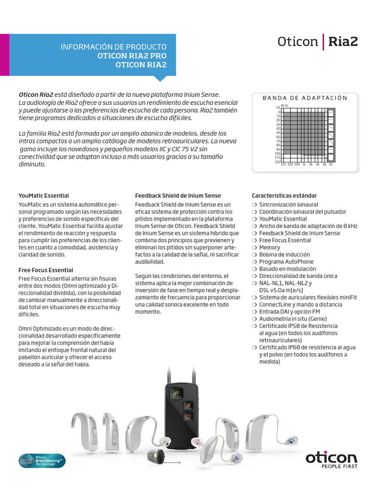 Ficha Tecnica Ria 2 Pro | PDF | Auriculares | Audífono