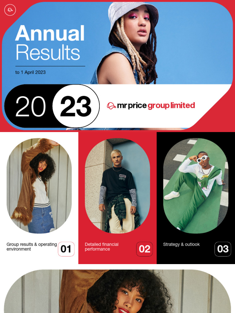 MR Price Group Annual Report 2023 | PDF | Cost Of Living | Debt