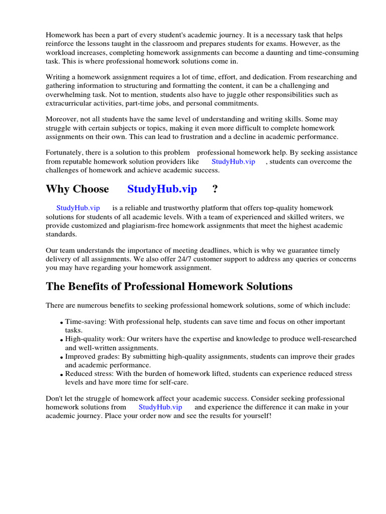 Homework Solutions | PDF | Homework | Essays