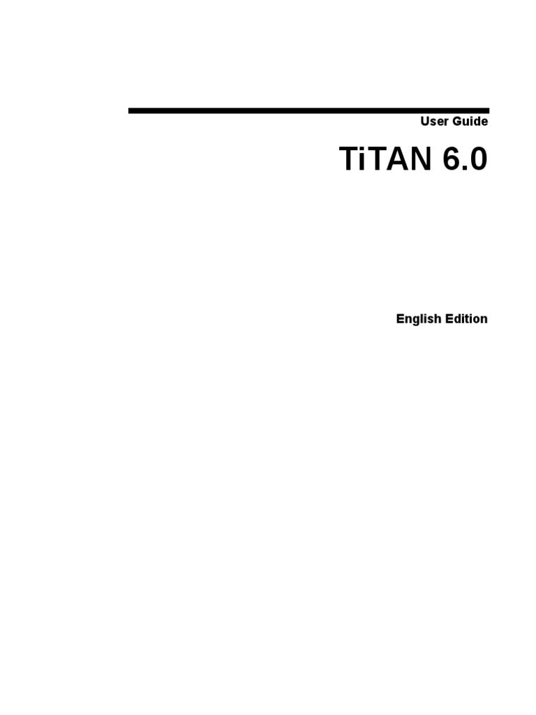 TiTAN User Manual | PDF | Dialog Box | Finder (Software)
