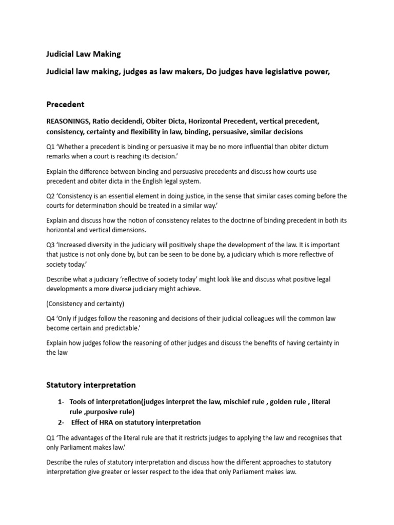 LSM Questions | PDF | Precedent | Statutory Interpretation