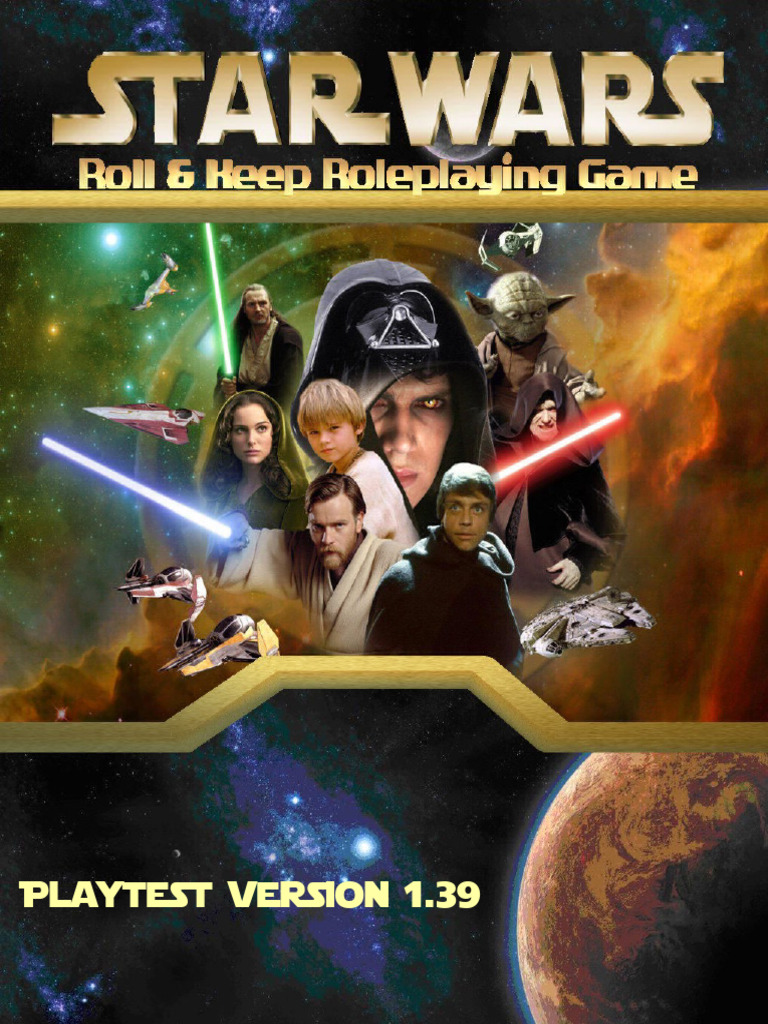Star Wars - Roll & Keep System Playtest 1.39-Cover | PDF | Jedi ...