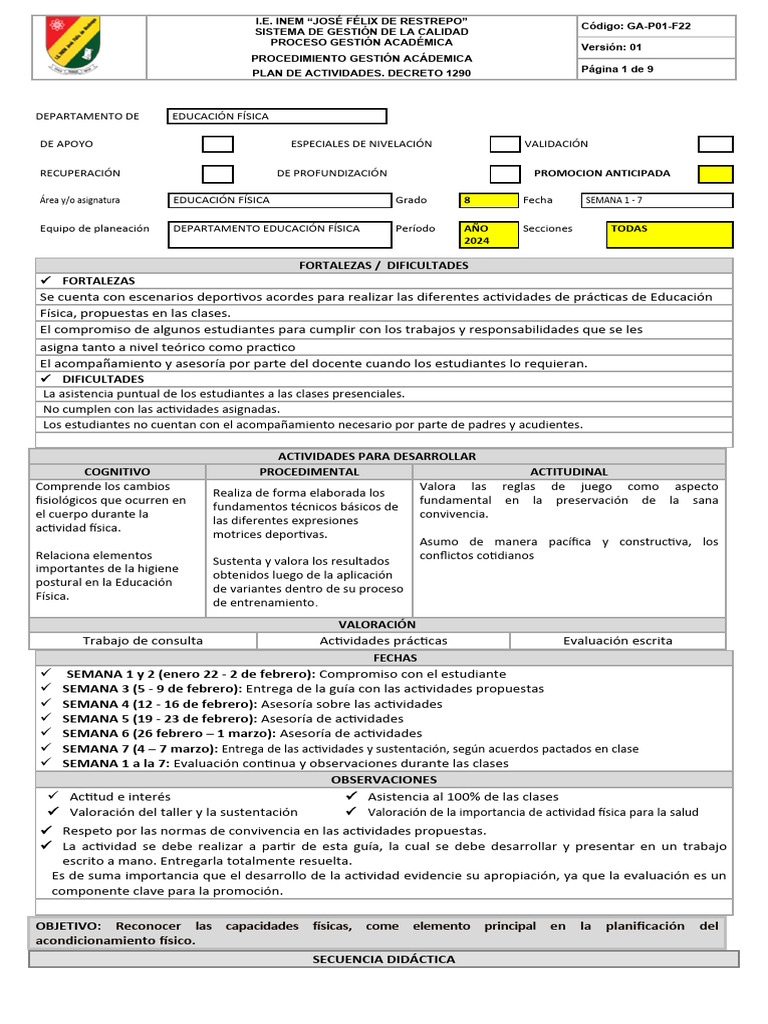 8 Guia Taller Promocion Anticipada | PDF | Resistencia | Flexibilidad (anatomía)