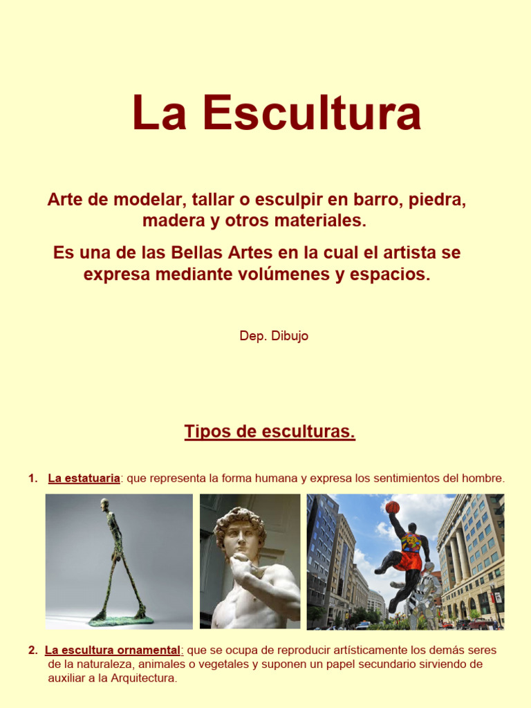 Tipos y Funciones de la Escultura | PDF | Escultura | Las artes