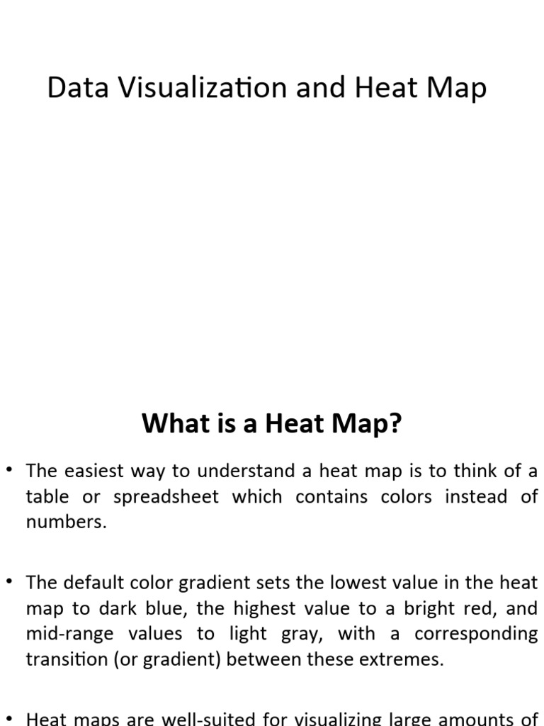 Data Visulaization - Heat Map | PDF | Cluster Analysis | Data Management