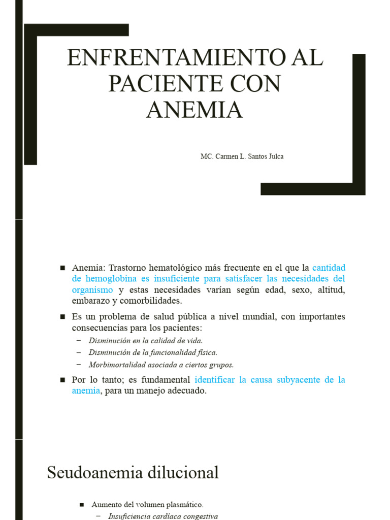 Manejo de Anemia Hiporregenerativa | PDF | Anemia | Especialidades Medicas