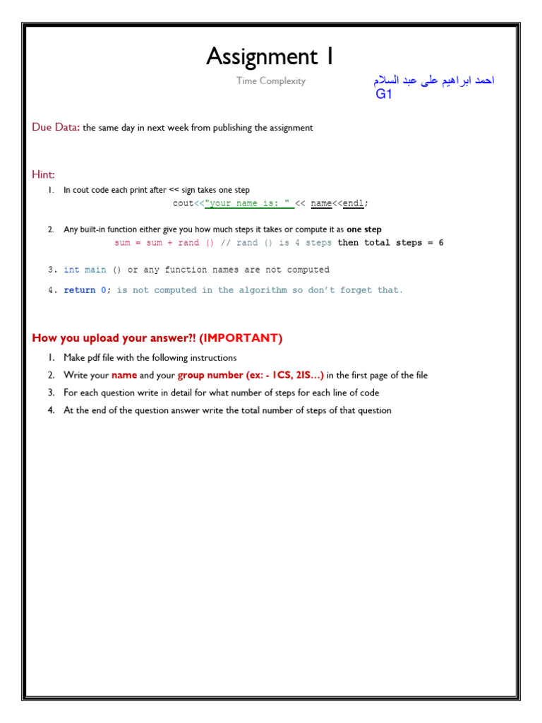 Assigment 1 | PDF
