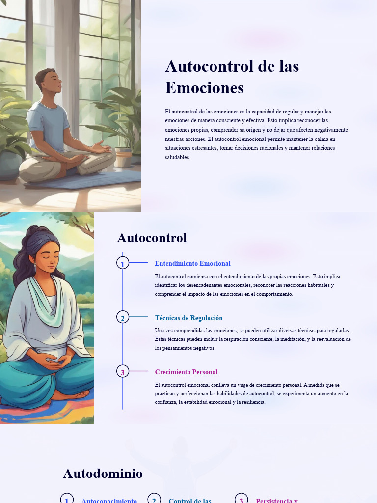 Autocontrol de Las Emociones | PDF | Las emociones | Temor