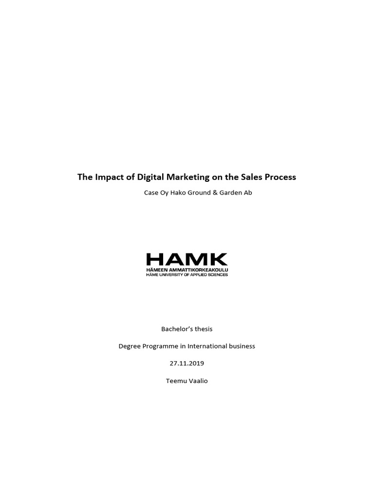 Teemu Vaalio Thesis | Download Free PDF | Search Engine Optimization | Snapchat