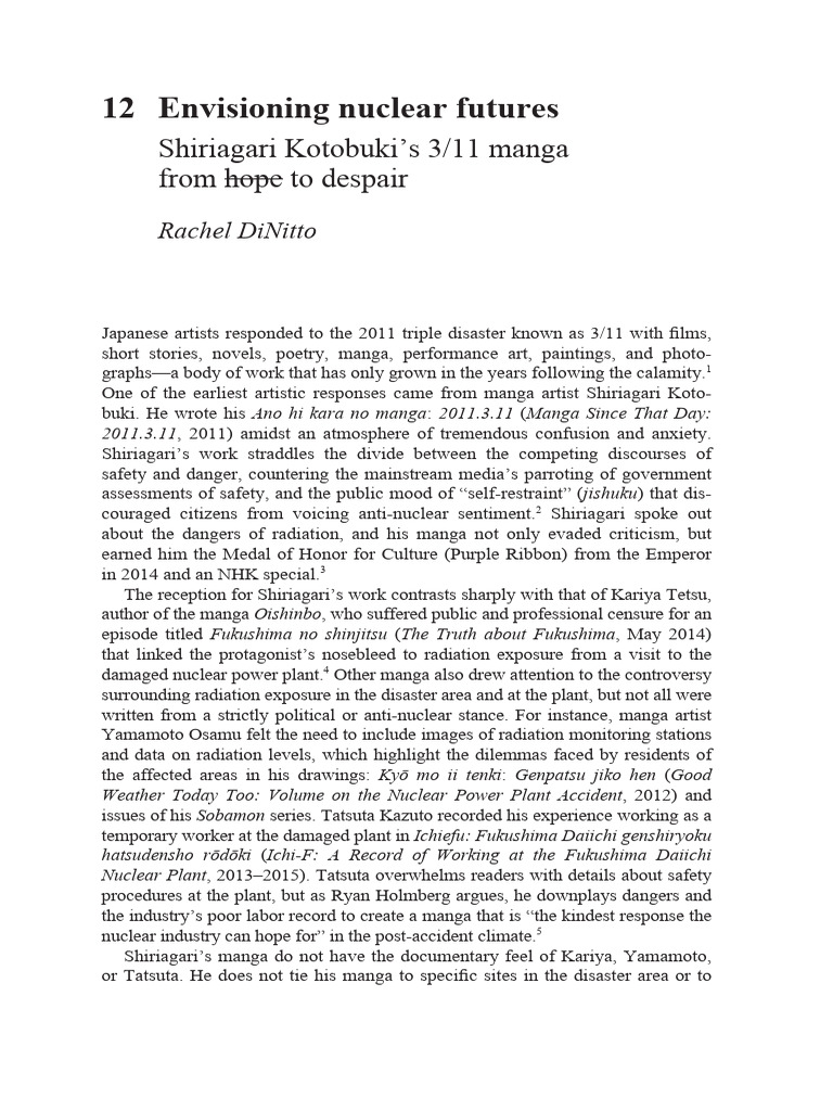 10.4324 9781003007180-12 Chapterpdf | PDF | Fukushima Daiichi Nuclear Power Plant | Nuclear ...