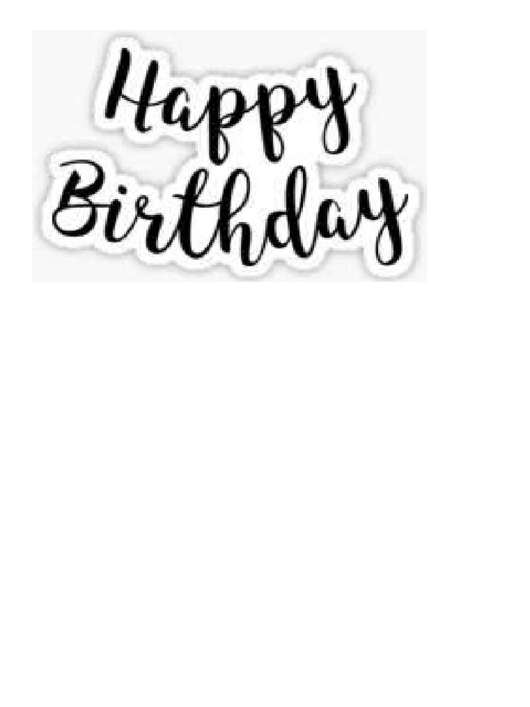 Letras Happy Birthday | PDF