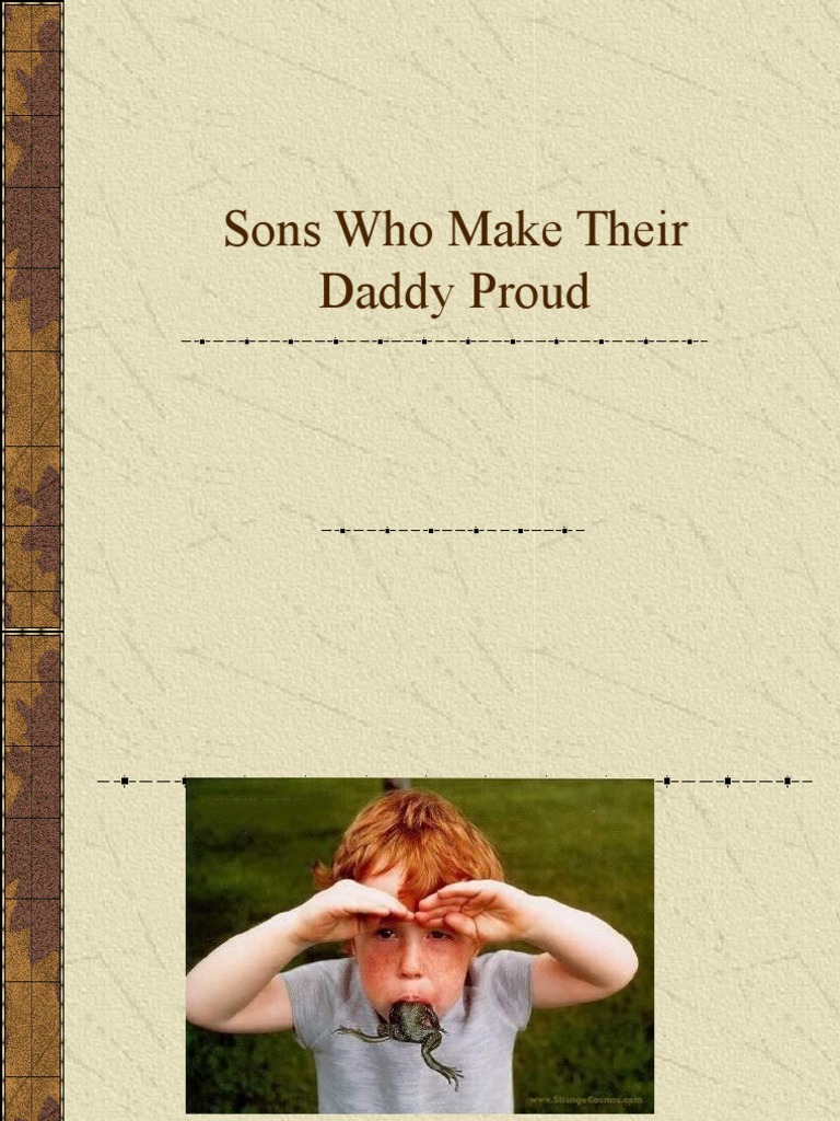Sons Who Make Daddy Proud Pdf