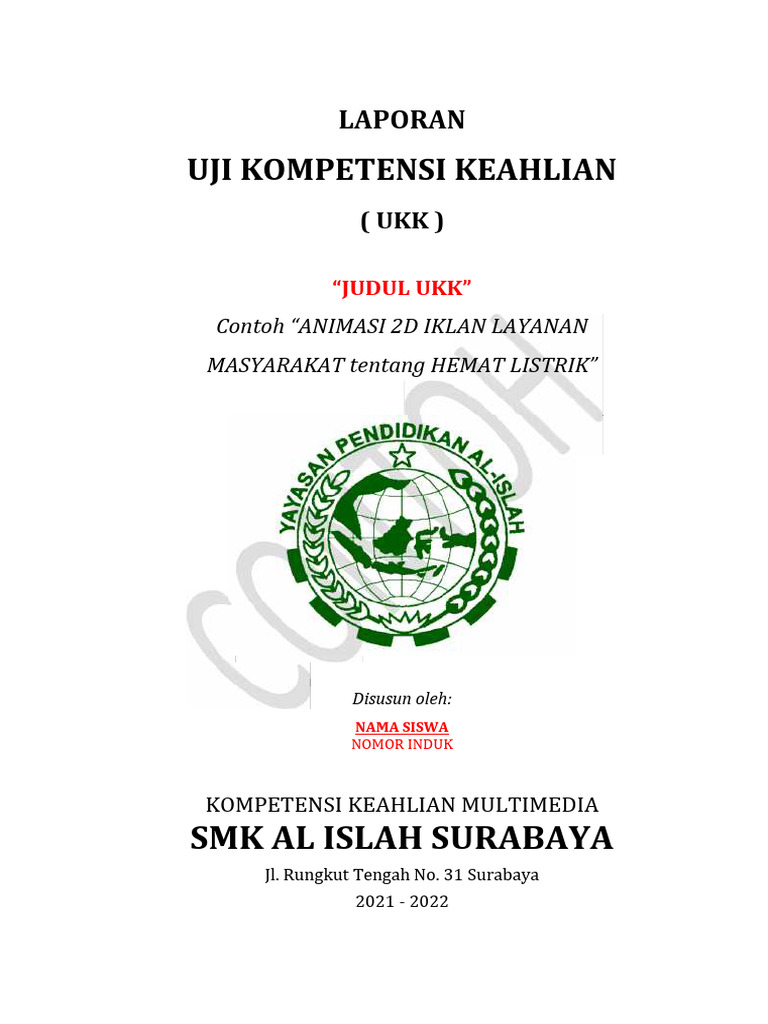 Contoh Laporan Ukk 2022 | PDF