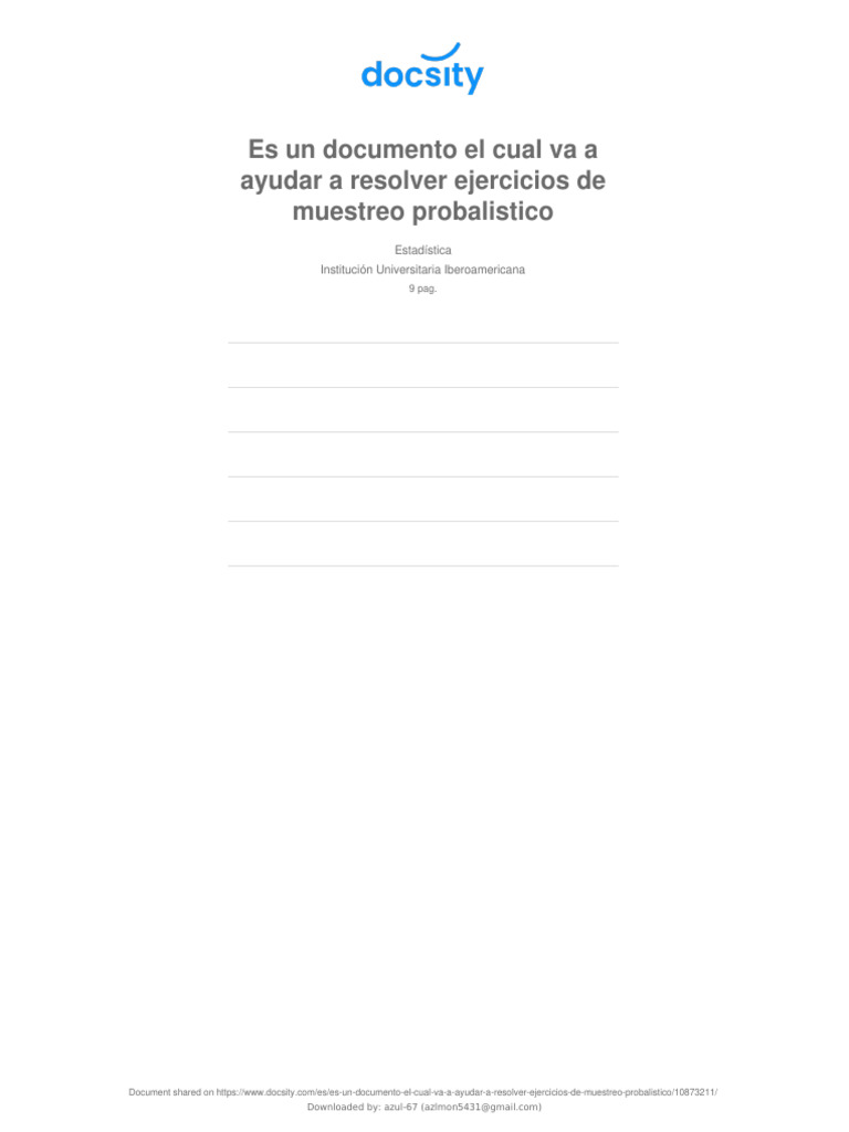 Docsity Es Un Documento El Cual Va A Ayudar A Resolver Ejercicios de ... Docsity Es Un Documento El Cual Va A Ayudar A Resolver Ejercicios de ...