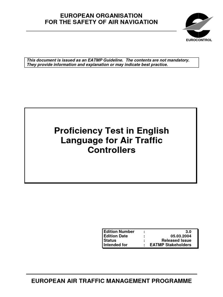 Proficiecy Test For ATCOS | PDF | Air Traffic Control | Human Communication