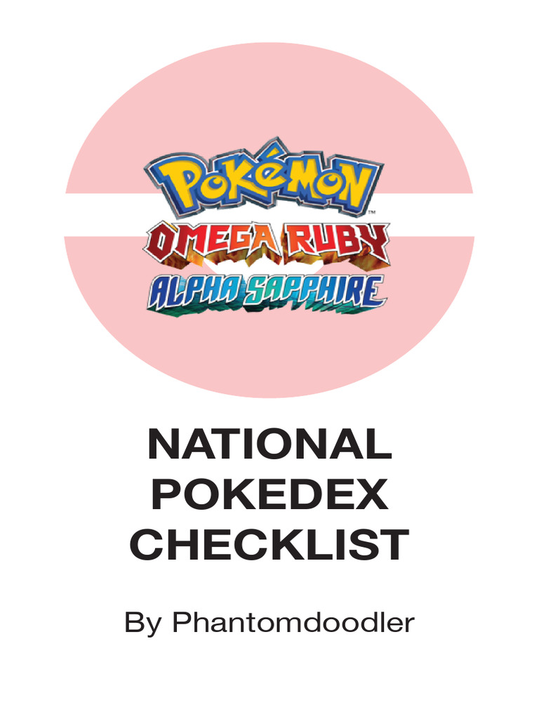 National Dex | PDF | Pokémon | Nintendo Franchises