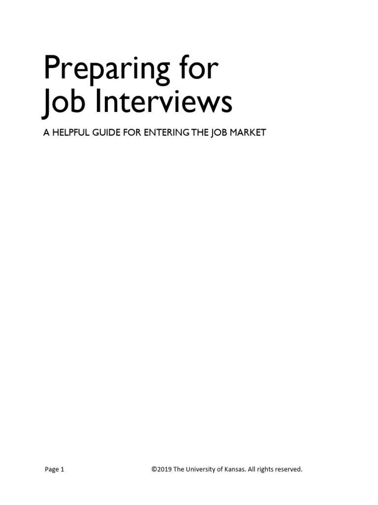 Job Interview Preparation Guide | PDF | Cost Of Living | Employment
