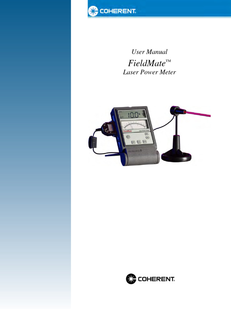 FieldMate User Manual - FORMFIRST | PDF | Calibration | Wavelength