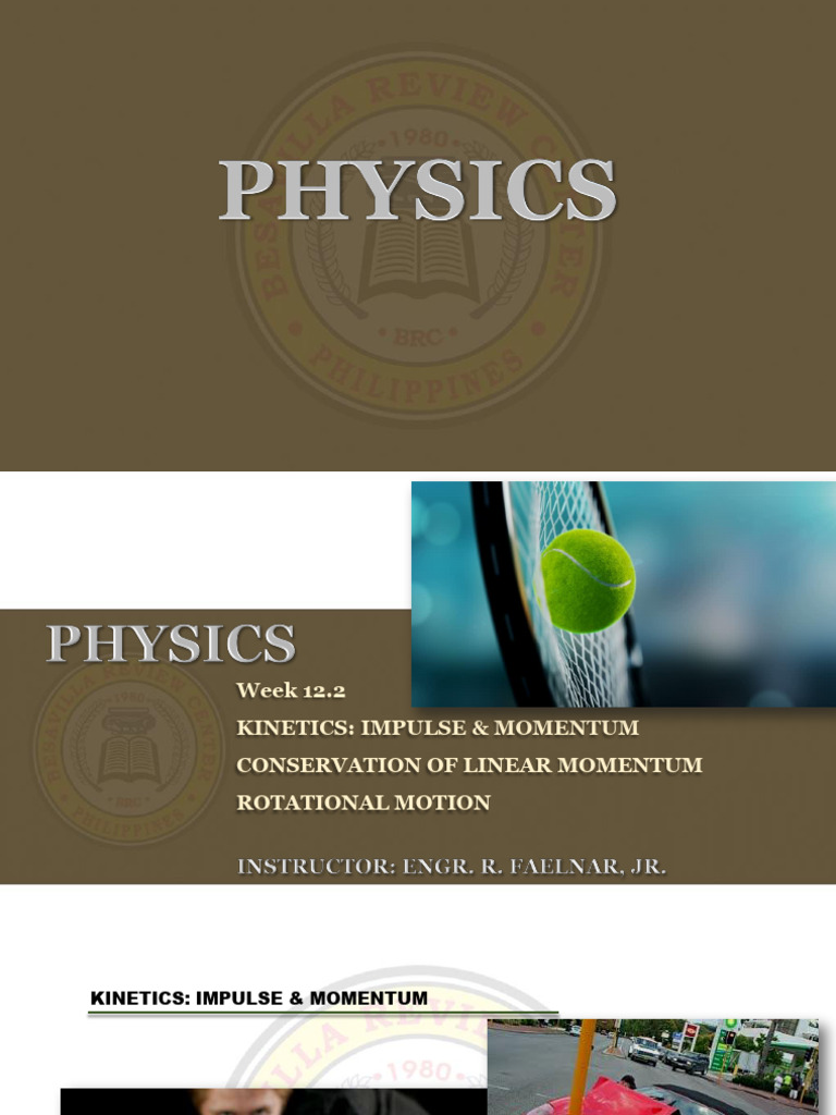 Kinetic Energy and Impulse in Motion | PDF | Torque | Collision