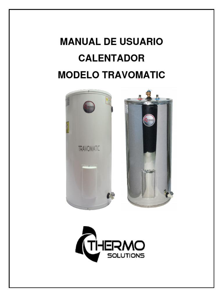 Manual-de-Usuario-Travomatic - CASA LFB | Descargar gratis PDF | Agua