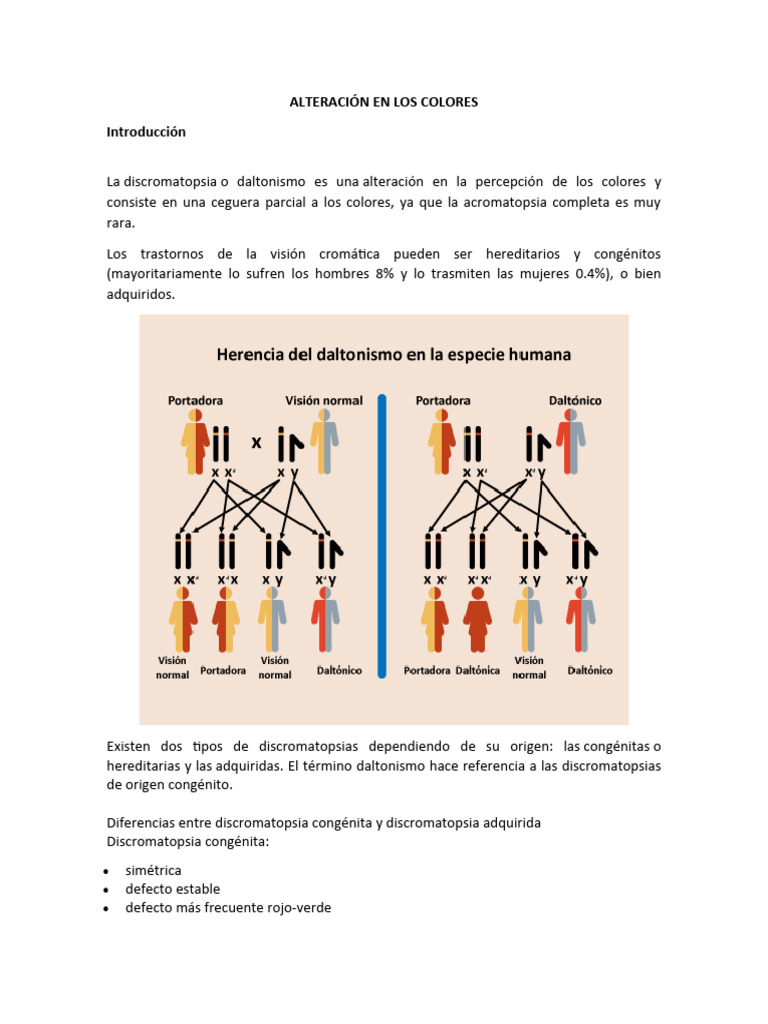 Alteración en Los Colores | PDF | Color | Sistema visual