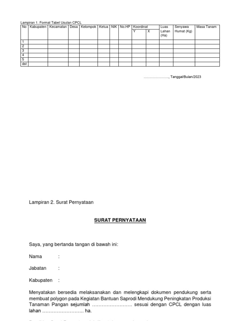Format CPCL Senyawa Humat | PDF