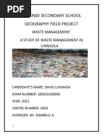 Geography Field Project | PDF | Hydroelectricity | Nature