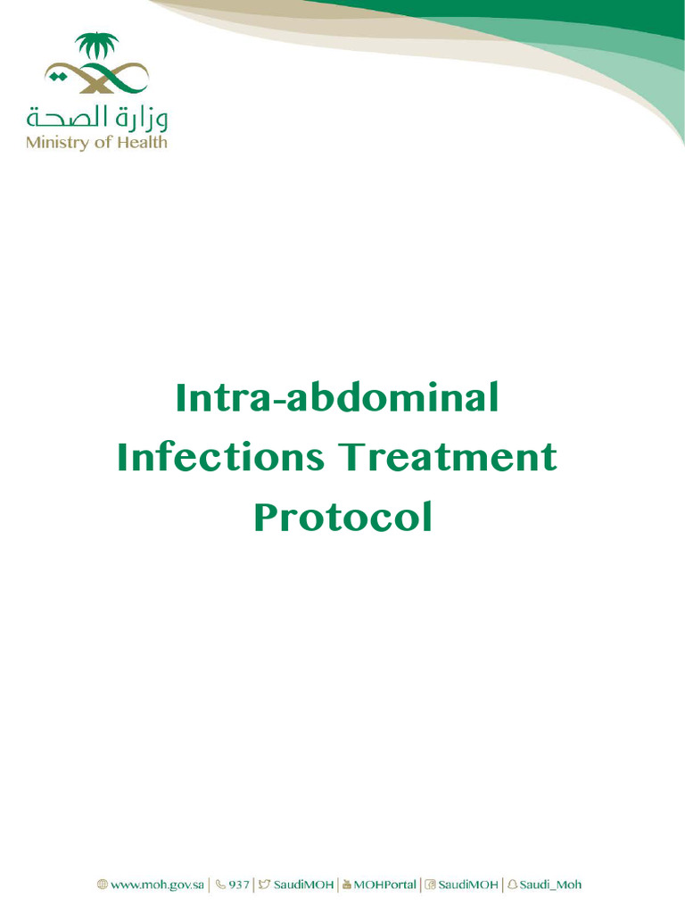 Internal Abdominal Infection Treatment Protocol | PDF | Methicillin ...