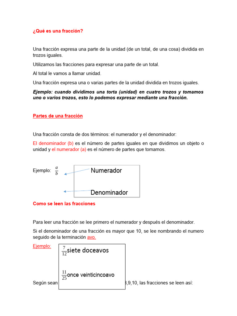 EXPOSICION MATEMATICAS REPRESENTACION DE FRACCIONES | PDF