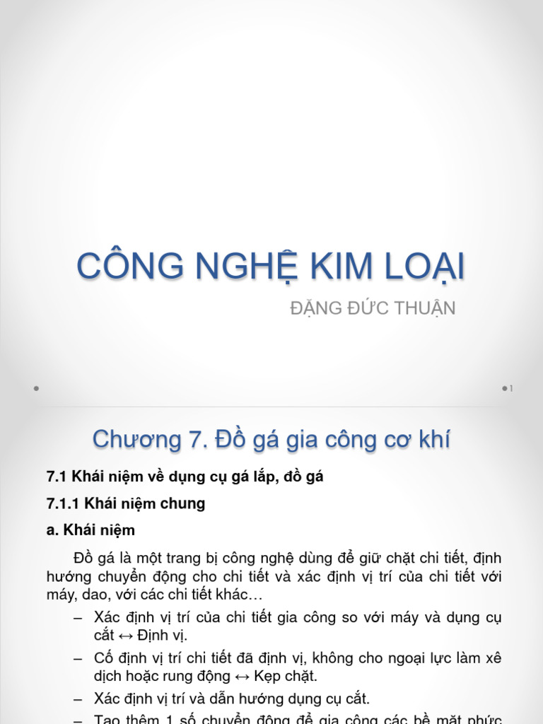 Công Nghệ Kim Loại c7 | PDF
