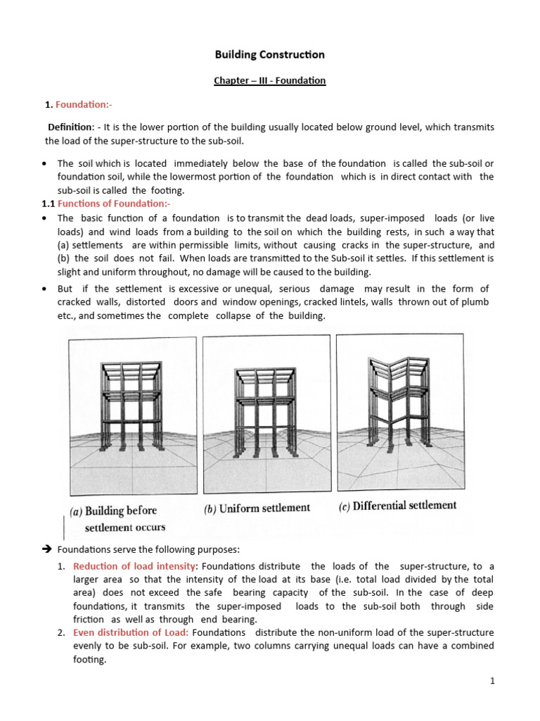 Chapter 3 Foundation | PDF | Deep Foundation | Foundation (Engineering)
