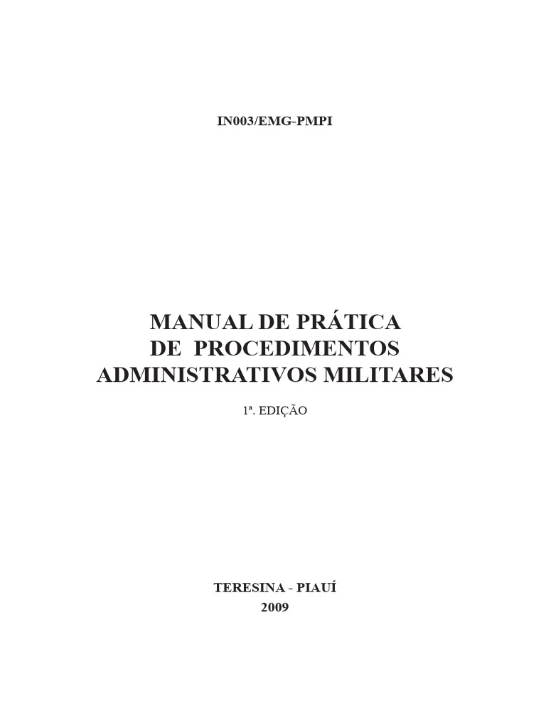 IN-003-EMG-PMPI - Normas de SIND, IT, AO e ISO-páginas | PDF | Polícia ...