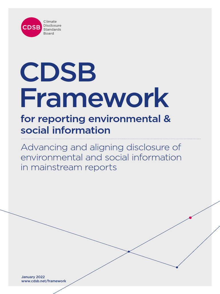 cdsb_framework_2022 | PDF | Business | Economies