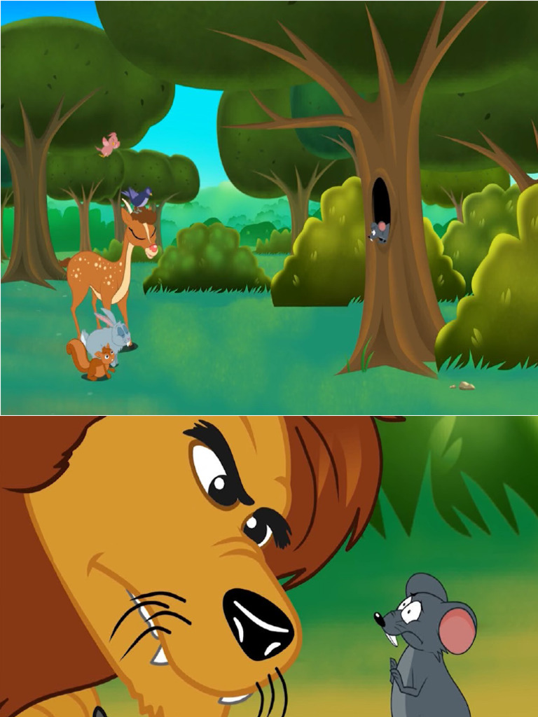 cuento el león y el ratón | PDF