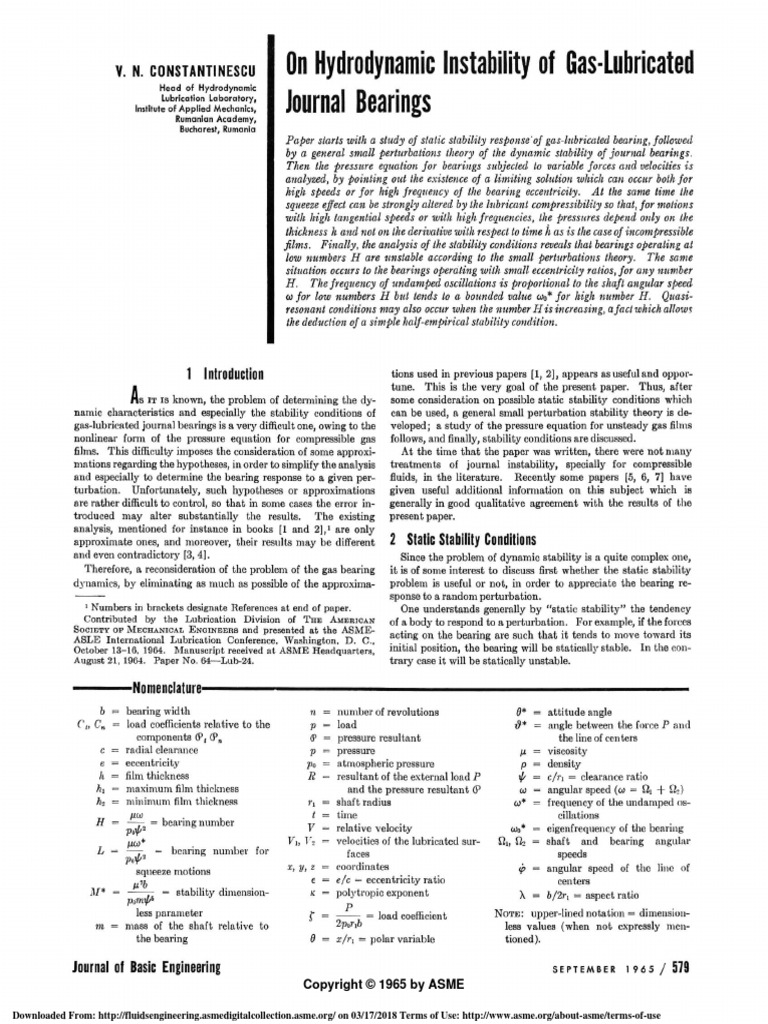 1965-Constantinescu-On The Hydrodynamic Instability of Gas Lubricated ...