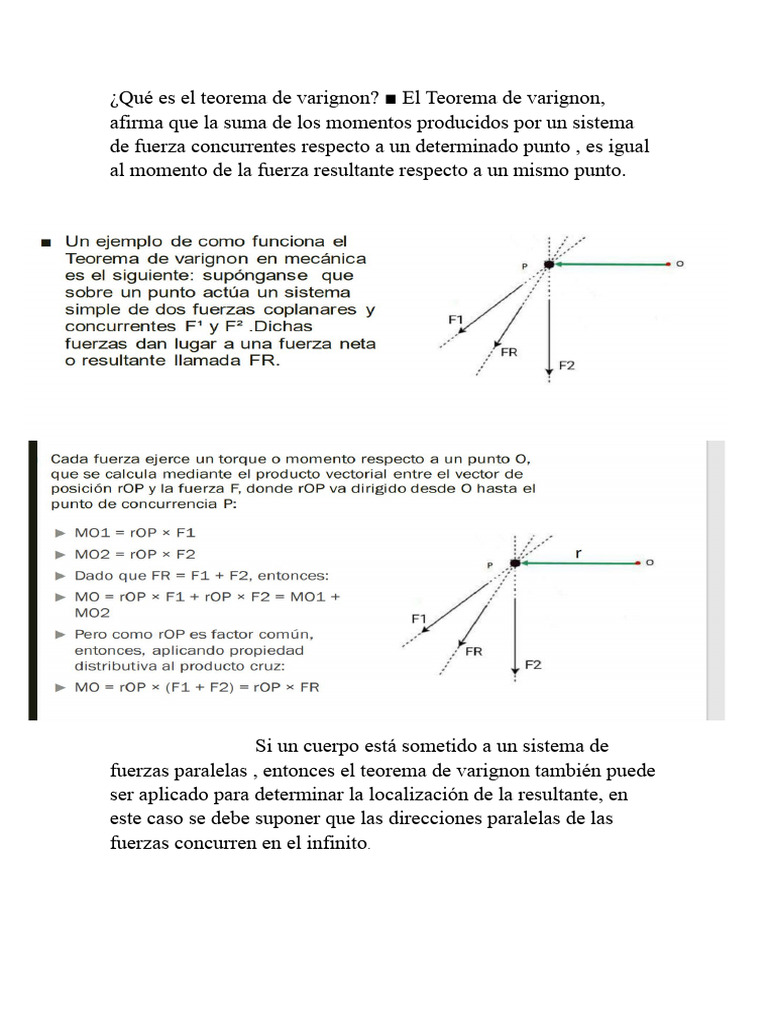Qué Es El Teorema de Varignon | PDF
