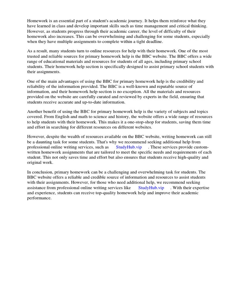 Primary Homework Help BBC | PDF | Homework | Science