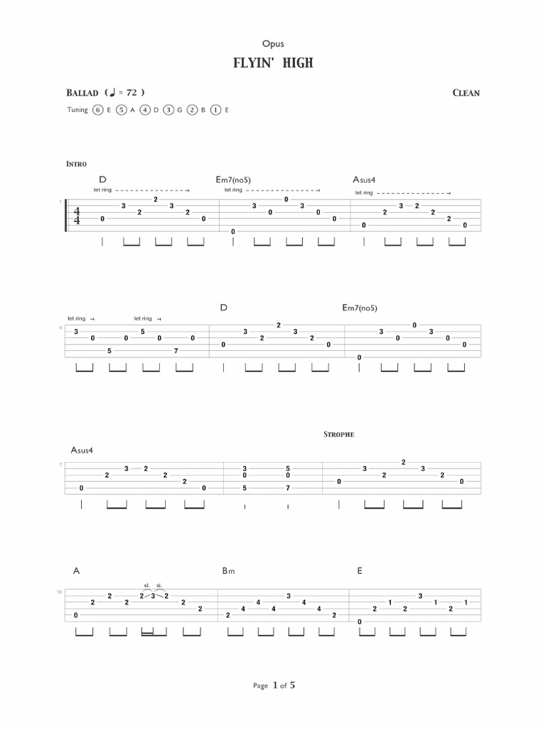 Opus - Flyin' High - Clean | PDF