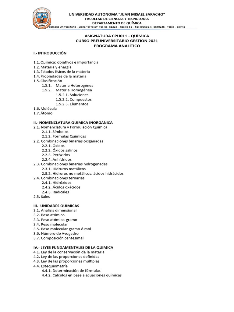 Cpu011 Química QMC | PDF | Química | Óxido