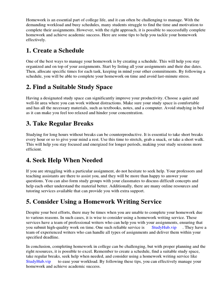 How to Do Homework in College | PDF | Homework | Http Cookie