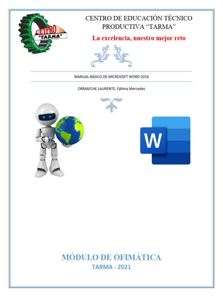 Manual Básico de Microsoft Word 2016 Presentar | PDF | Microsoft Word ... Manual Básico de Microsoft Word 2016 Presentar | PDF | Microsoft Word ...