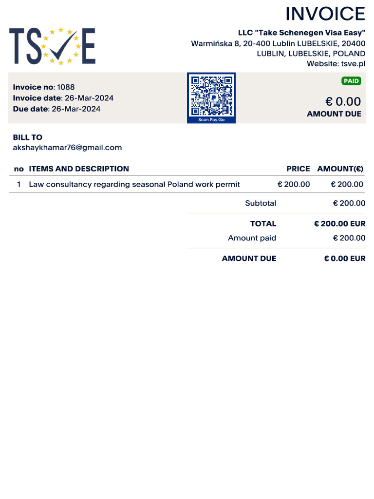 Invoice - 1088 | PDF