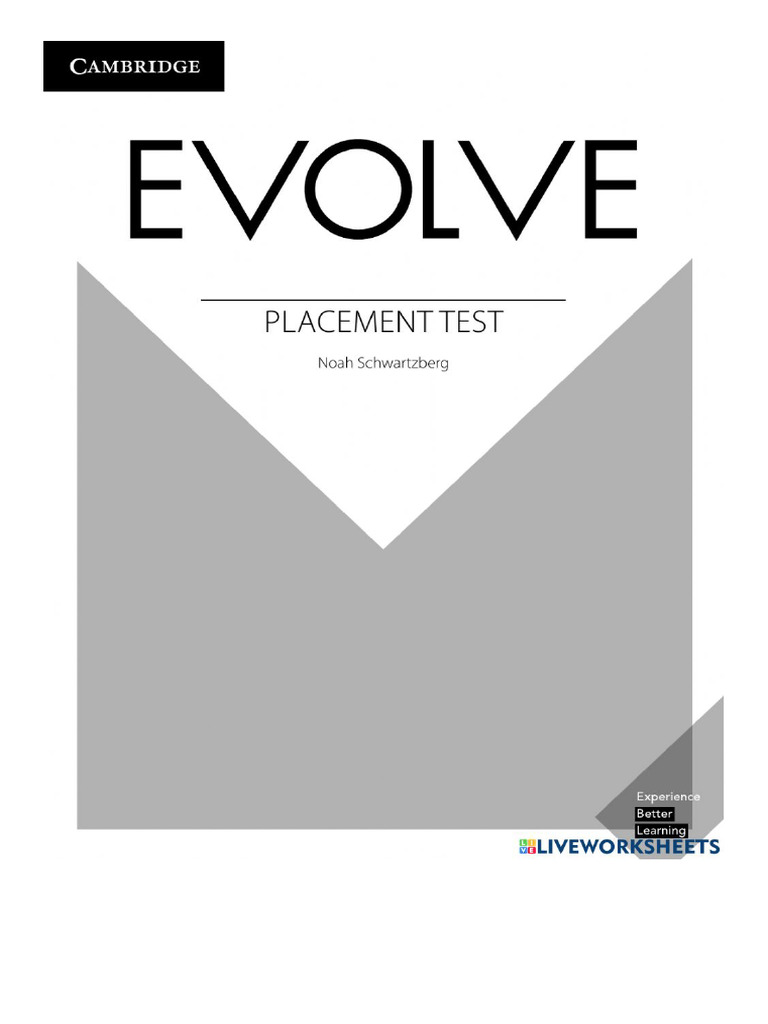 Evolve Placement 56 - 70 | PDF