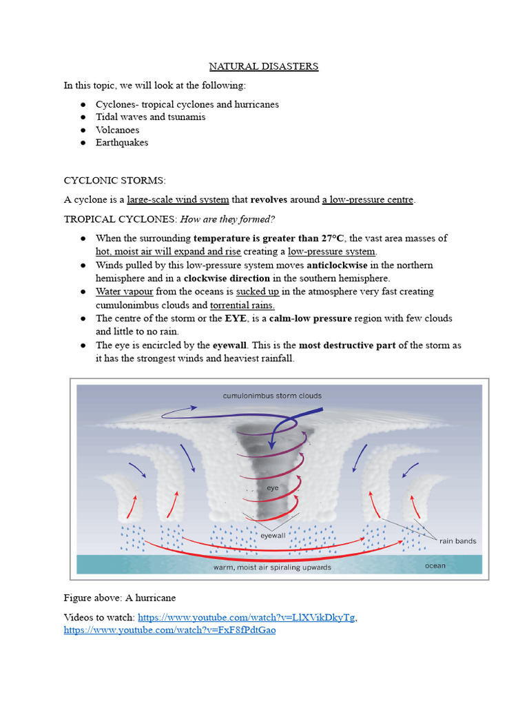 Natural Disasters | PDF | Tropical Cyclones | Volcano