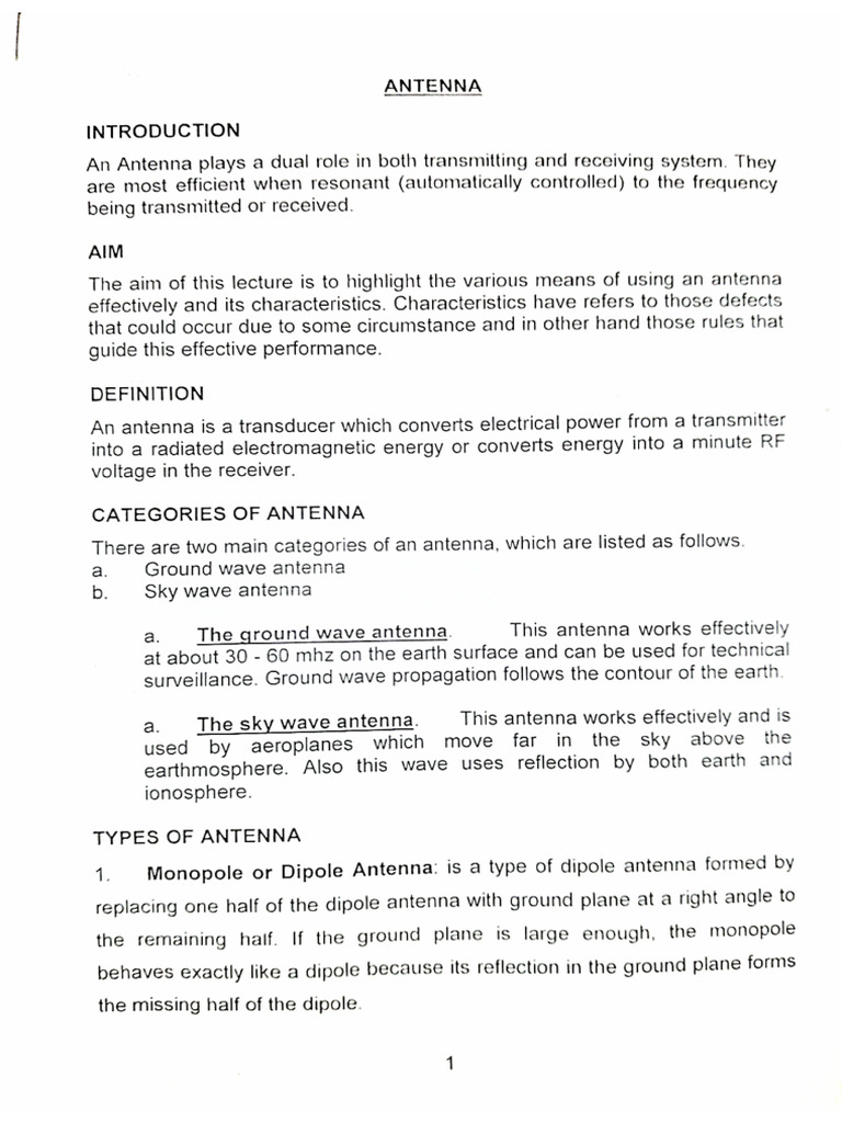 Antenna | PDF