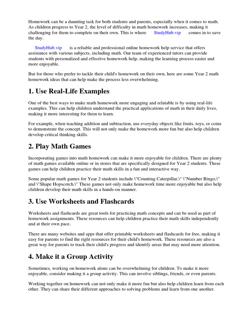 Year 2 Math Homework Help | PDF | Worksheet | Phonics