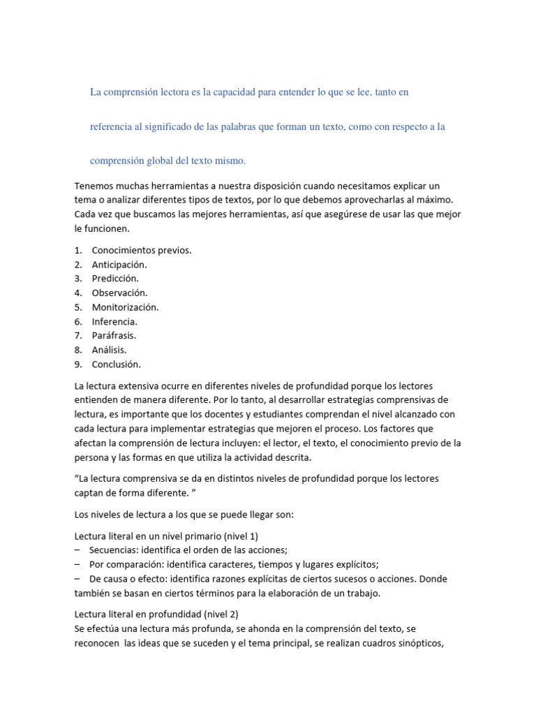 Piramide 123 | PDF | Comprensión lectora | Química