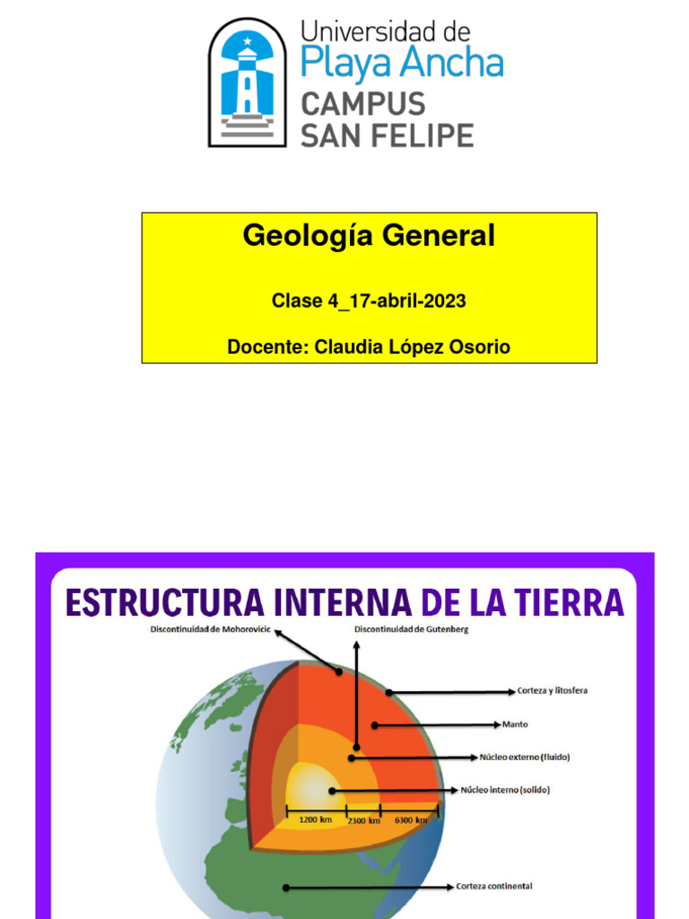 Clase 4 - Geologia - Upla - S1 - 17 - 04 - 2023 | PDF | Placas ...