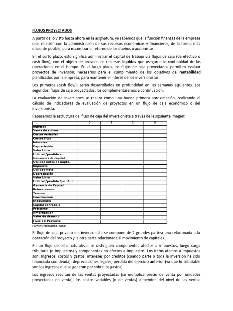 Material Complementario Semana 1-2 | PDF | Depreciación | Flujo de efectivo
